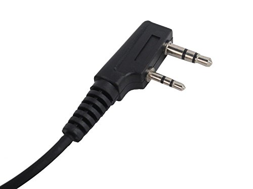 NSKI Air Acoustic Earpiece Headset for Two Way Radios UV-5R UV-B6 BF-888S UV-B6 UV-B5 Walkie Talkies 2-Pin Jack.