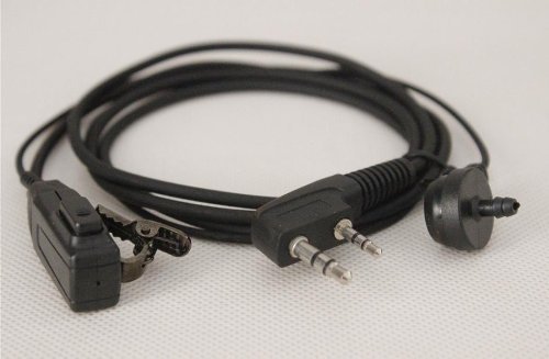 NSKI Air Acoustic Earpiece Headset for Two Way Radios UV-5R UV-B6 BF-888S UV-B6 UV-B5 Walkie Talkies 2-Pin Jack.