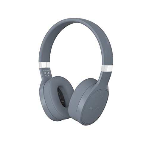 Stretchable Vj087 Wireless Bluetooth 5.0 Headphones Over Ear Gaming Headset Noise Cancelling Earphones Premium Sound with Deep Bass Built in Mic Sport Headphone Gray