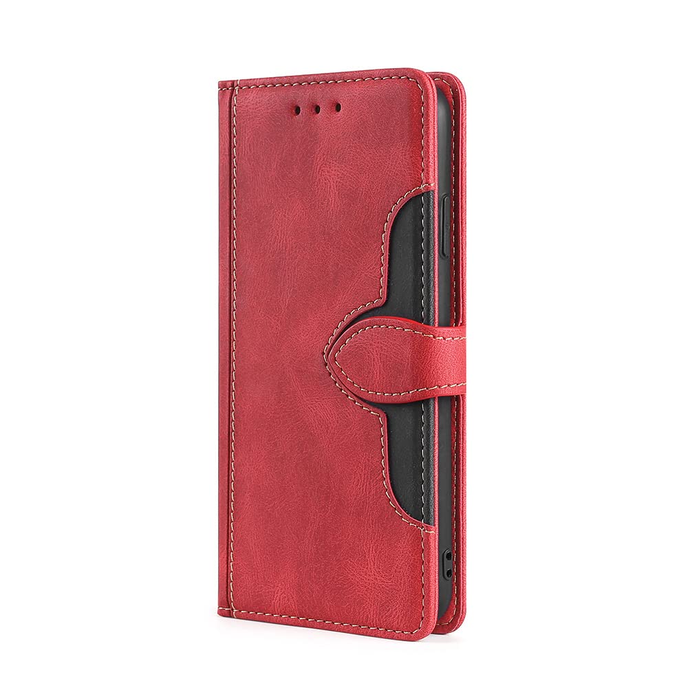 BANLEI2U Phone Cover Wallet Folio Case for LG V20, Premium PU Leather Slim Fit Cover for LG V20, Friendly Fit, Red