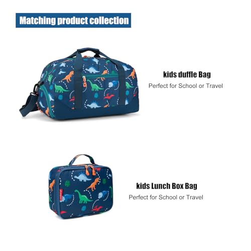 JinBeryl Toddler Backpack Boys, 12 Inch Kids Backpack for Preschool or Kindergarten, Dinosaur Navy Blue