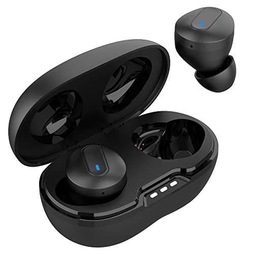 Works for Galaxy A32 5G Wireless V5.1 Bluetooth Earbuds Compatible with Samsung Galaxy A32 5G with Extended Charging Bank case for in Ear Headphones. (V5.1 Black)