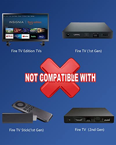 2nd Gen DR49WK B PE59CV Replacement Voice Remote for Amazon Fire TV Stick (2nd Gen/3rd Gen/Lite/4K) Fire TV Cube (1st Gen/2nd Gen, and Later) Fire TV (3rd Gen, Pendant Design)