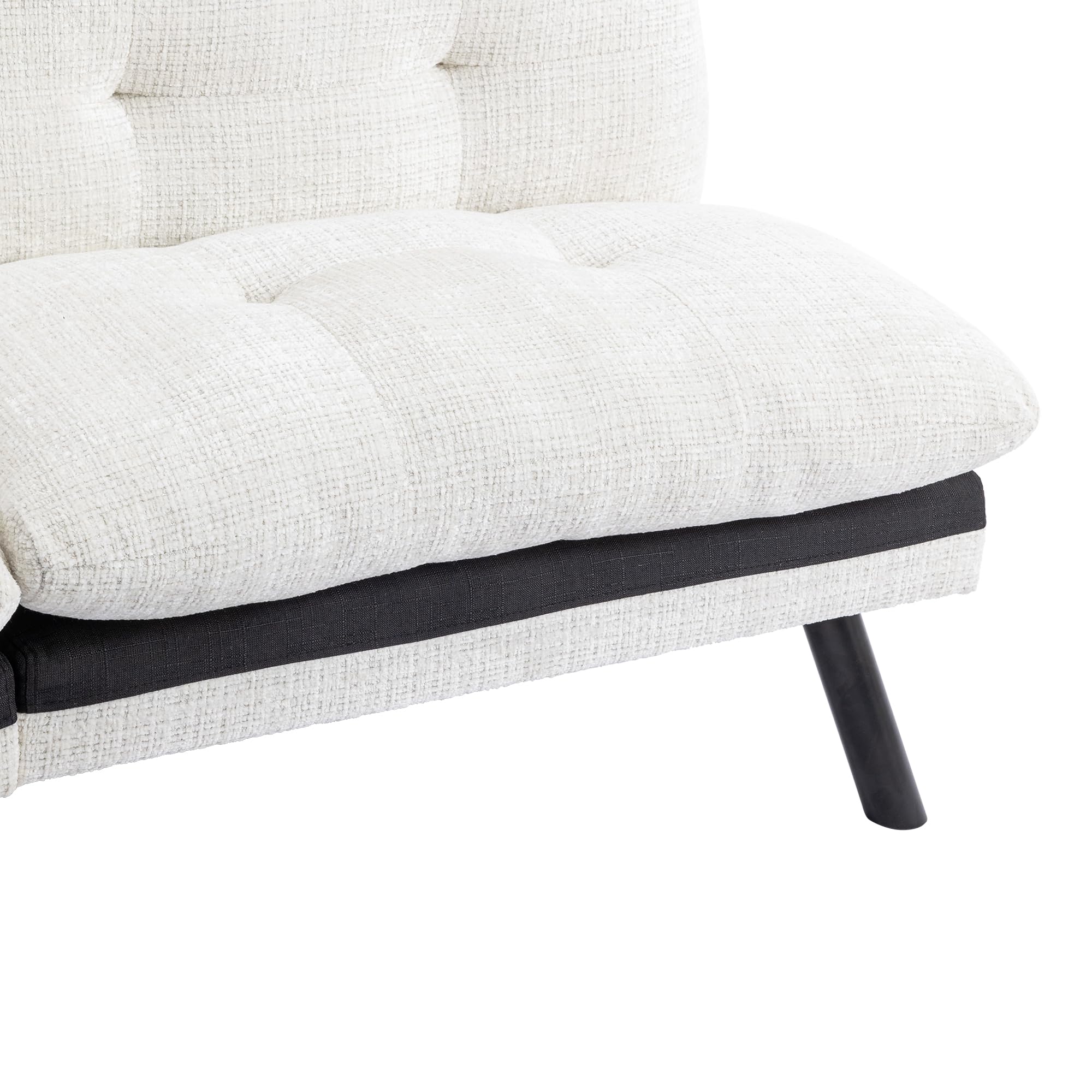Anwickhomk Convertible Sofa Bed Folding Futon Sofa Bed Modern Upholstered Sleeper Couch for Compact Living Room Fabric Home Recliner Sofa,for Small Apartments, Compact Living Spaces, Offices (Grey)