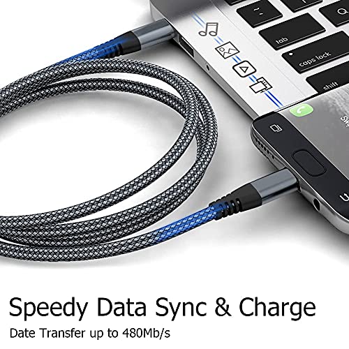 USB C to USB C Cable 6ft 60w, 3Pack USB C Cable, PD Type C Charging Cable Fast Charging Compatible with MacBook Pro 2020, iPad Pro, iPad Air 4, Galaxy S20, Switch, Pixel, LG and Other USB C Charger