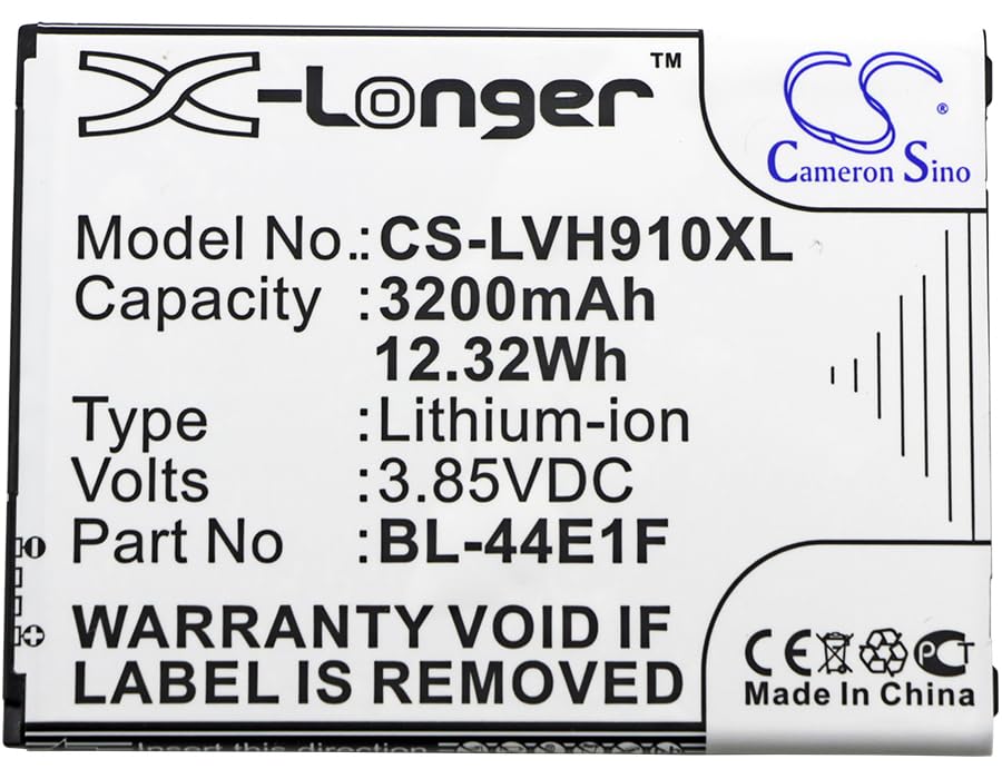 FYIOGXG 3200mAh Battery for F800, F800K, LS777 Boost, LS997, M430, MP450, MP450N, Stylo 3, Stylo 3 Plus, TP450, TP450N, US996, V20, VS995 PN: BL-44E1F, EAC63341101, PAC63320502