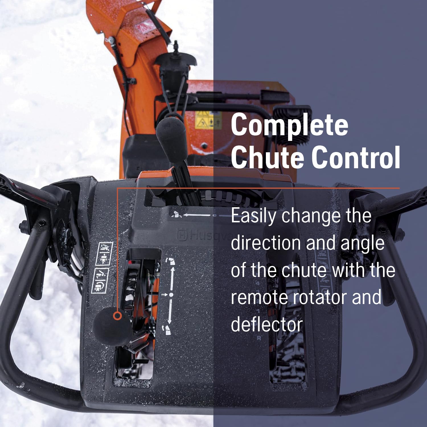 Husqvarna ST224 Snow Blower, 212-cc 5.9-HP, 24-Inch Snow Thrower, Friction Disc Transmission, Two Stage with Push Button Electric Start and Power Steering, Orange