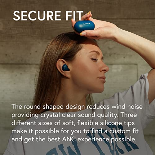 Phiaton Bonobuds True Wireless Hybrid Active Noise Cancelling Earbuds BONB-TN0610BK