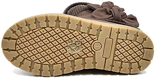 DREAM PAIRS Little Kid Klove Brown Faux Fur Lined Mid Calf Winter Snow Boots Size 2 M US Little Kid
