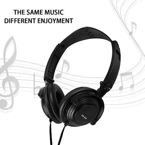 Docooler 3.5mm Wired Gaming Headset Over-Ear Sports Headphones Music Earphones with Microphone in-line Control for Smartphones Tablet Laptop Desktop PC