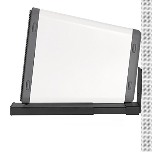 WALI Center Channel Speaker Wall Mount Dual Bracket Holder Stands, Hold up to 30 lbs, Arms Extend Adjustment from 7 to 11.5 inch (SLK201), Black