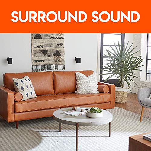 ECHOGEAR Speaker Wall & Ceiling Mount Pair - Universal Design Works with Vizio, Sony, & More - Tilt & Swivel Without Tools for Surround Sound - Easy to Install Indoors & Outdoors