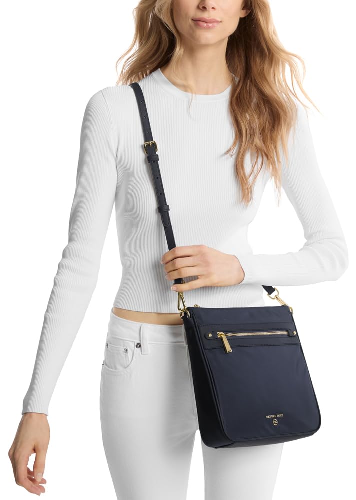 Michael Kors Jet Set Charm Large Crossbody Bag, Gold-Tone Hardware/Navy