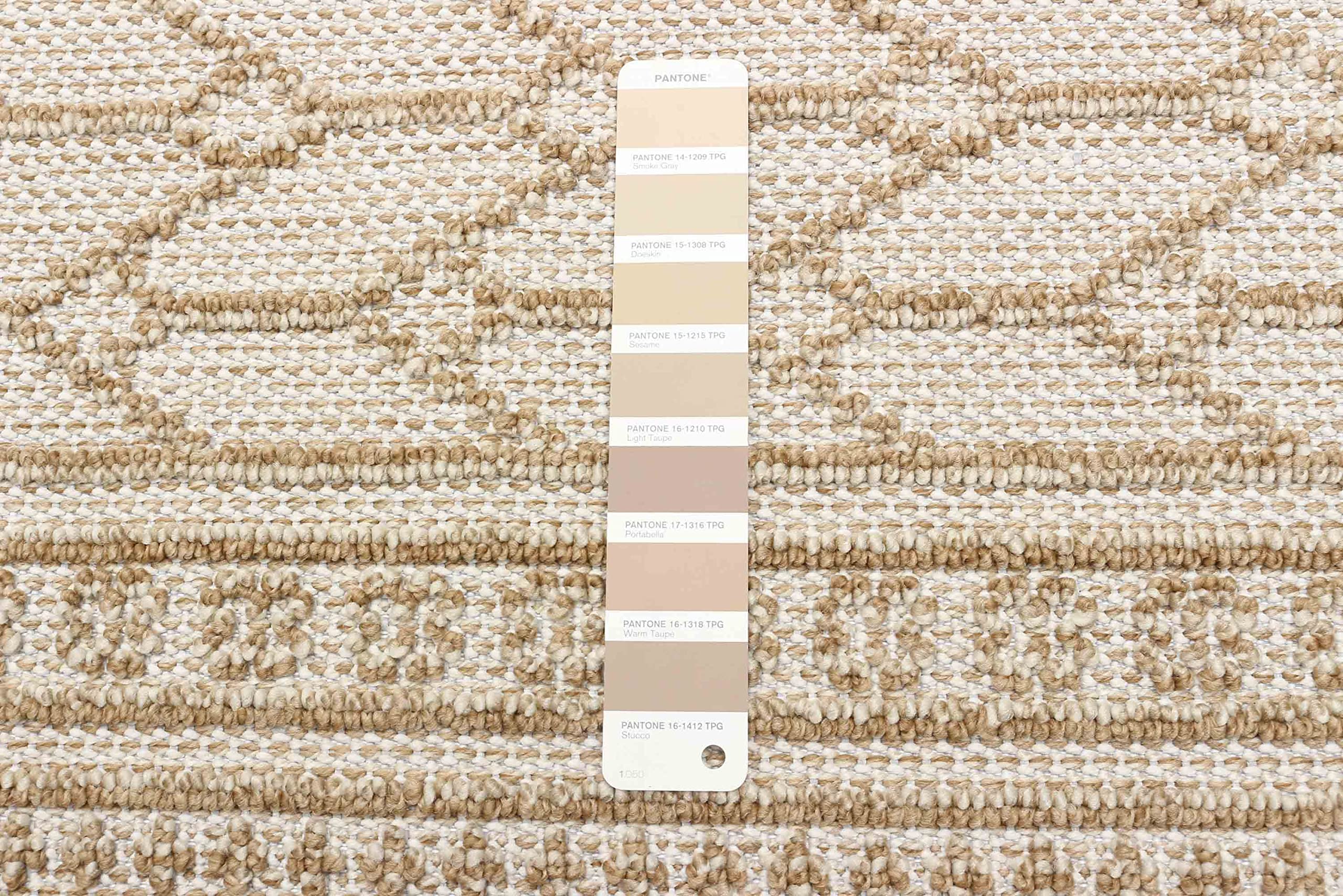 eCarpetGallery Runner Rug for Hallway Kitchen 12 feet Long Jute Style Textured Taupe Carpet Runner, 368014