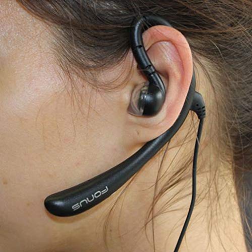 Wired Mono Headset Earphone w Mic Headphone 3.5mm Single Earbud Hands-Free Microphone Over-The-Ear Compatible with Motorola One Zoom Phone