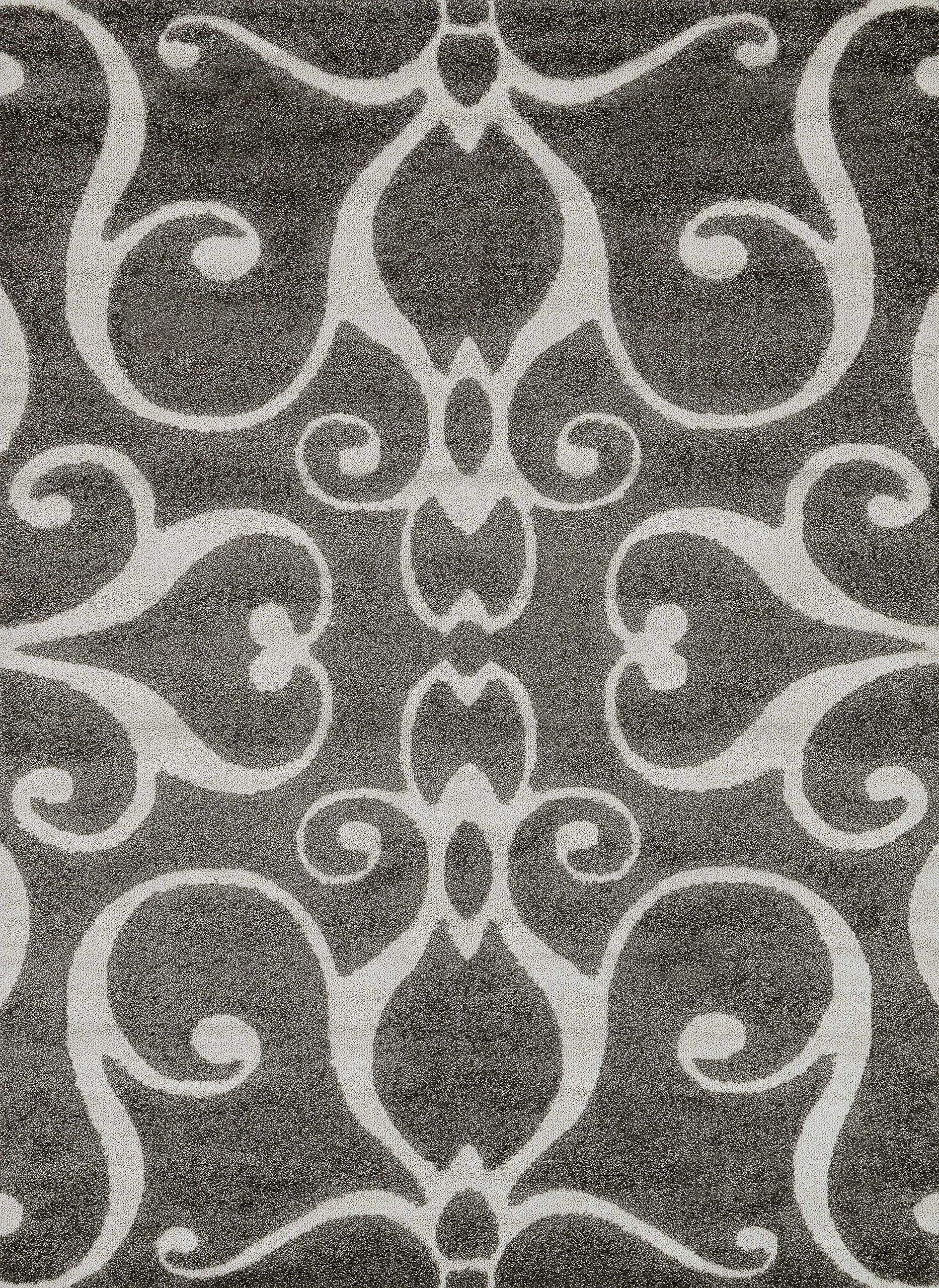 Loloi Enchant EN-07 High-Low Smoke Shag Area Rug 2'-3" x 3'-9"