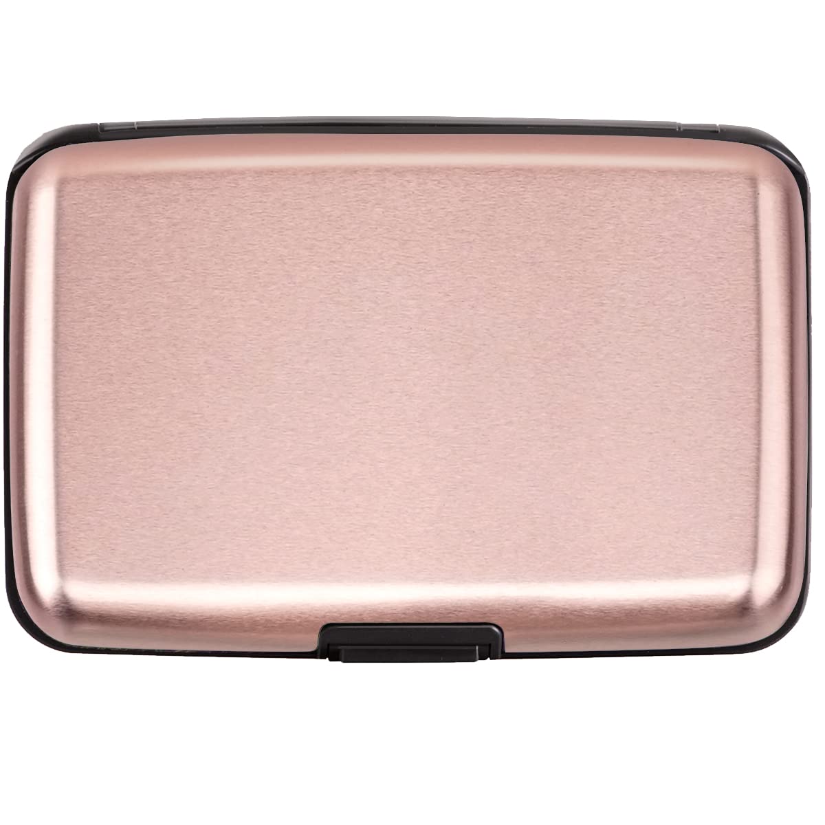 Coco Rossi Mini Credit Card Holder for Women,RFID Blocking Slim Hard Card Case ID Case Travel Wallet,Rose Gold