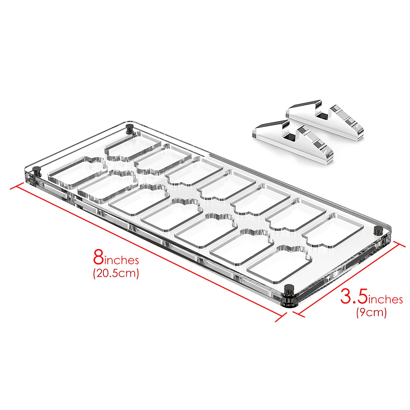 GEEKRIA Game Card Case Compatible with Nintendo Switch 14 Cartridge Slots Holder Protective Shockproof Display Cabinet Game Card Case Transparent Acrylic Game Storage Box Compatible Switch NS NX
