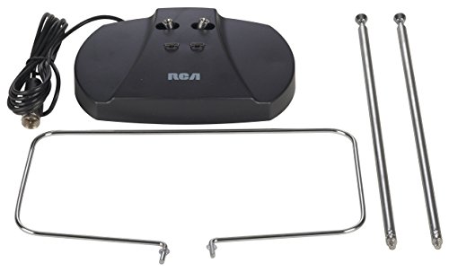 RCA ANT111E Indoor Digital TV Antenna, Non-Amplified, 40-Mile Range Black