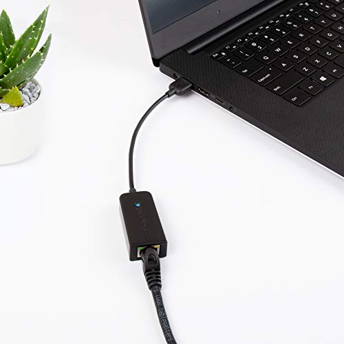 Cable Matters Plug & Play USB to Ethernet Adapter with PXE, MAC Address Clone Support (USB 3.0 to Gigabit Ethernet, Ethernet to USB, Ethernet Adapter for Laptop) Supporting 10/100/1000Mbps in Black
