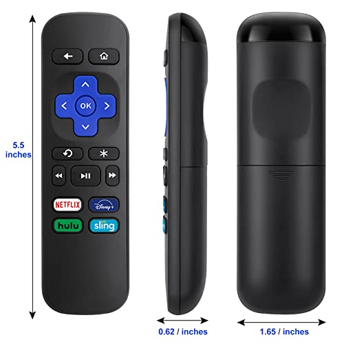 for Roku Express Remote,for Roku Premiere Remote,for Roku 1,2,3,4 (HD,LT,XS,XD),(NOT for Roku Stick, Roku TV)