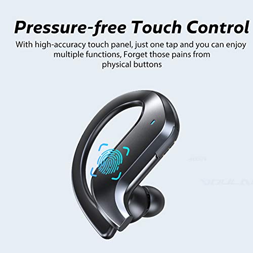 Lunjee TWS Wireless Headphones Bluetooth Earphones Noise Canceling Sports Waterproof Headset 9D Stereo Wireless Earbuds with Microphone
