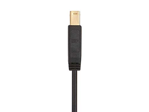 Monoprice USB 3.0 Type-A to Type-B Cable - 3 Feet - Black | Compatible with Monitor, Scanner, Hard Disk Drive, USB Hub, Printers - Select Series