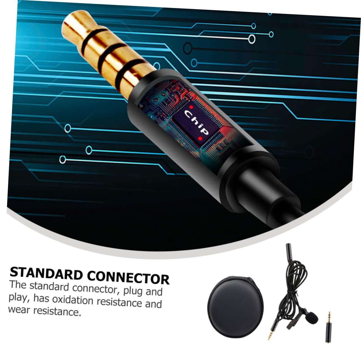 Vaguelly 3 Sets Lavalier Microphone Professional Clip on Microphone Mini Microphone USB Microphone Hands Microphone Lavalier Lapel Microphone