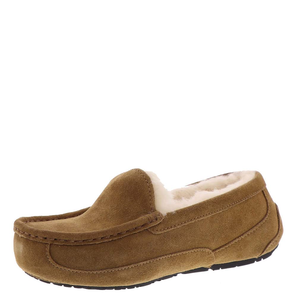 UGG Unisex-Child Ascot Slipper, Chestnut Suede, 3