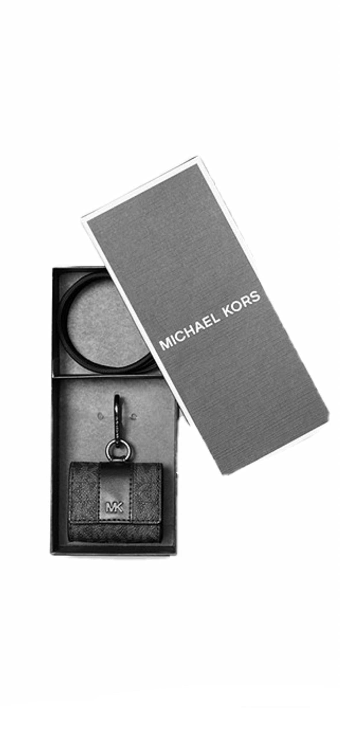 Michael Kors Logo Clip Case for Apple AirPods Pro (Black)