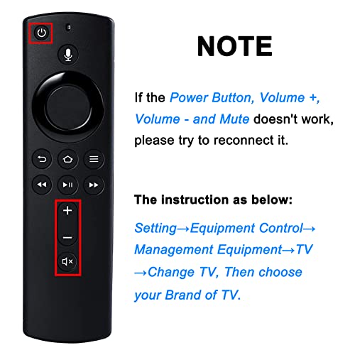 L5B83H Voice Remote Control Replacement for Fire TV Stick Lite,Fire TV Strick,Fire TV Cube