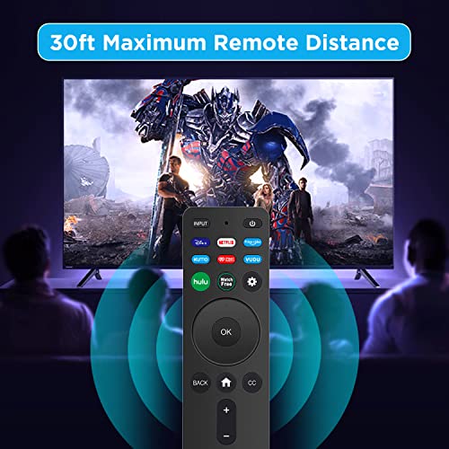 Universal Replacement Remote XRT260 for All Vizio Smart TVs with Shortcut Buttons Disney, Netflix, Prime Video, Hulu, XUMO, VEDU, iHeart Radio and More.