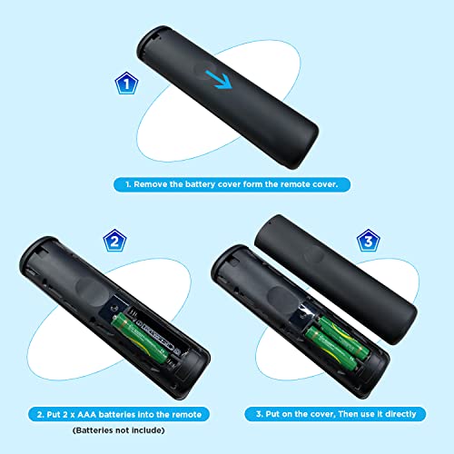 Universal Replacement Remote XRT260 for All Vizio Smart TVs with Shortcut Buttons Disney, Netflix, Prime Video, Hulu, XUMO, VEDU, iHeart Radio and More.