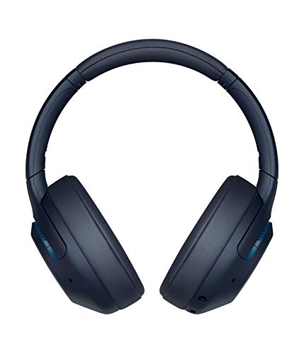 Sony WHXB900N Noise Cancelling Headphones, Wireless Bluetooth Over the Ear Headset - Blue (Amazon Exclusive)