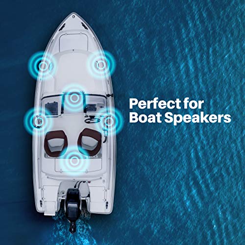 GearIT 16/2 Marine Wire (50 Feet) 16AWG Gauge - Tinned OFC Copper/Marine Grade Speaker Cable/Duplex / 2 Conductors - OFC Oxygen-Free Copper, White 50ft