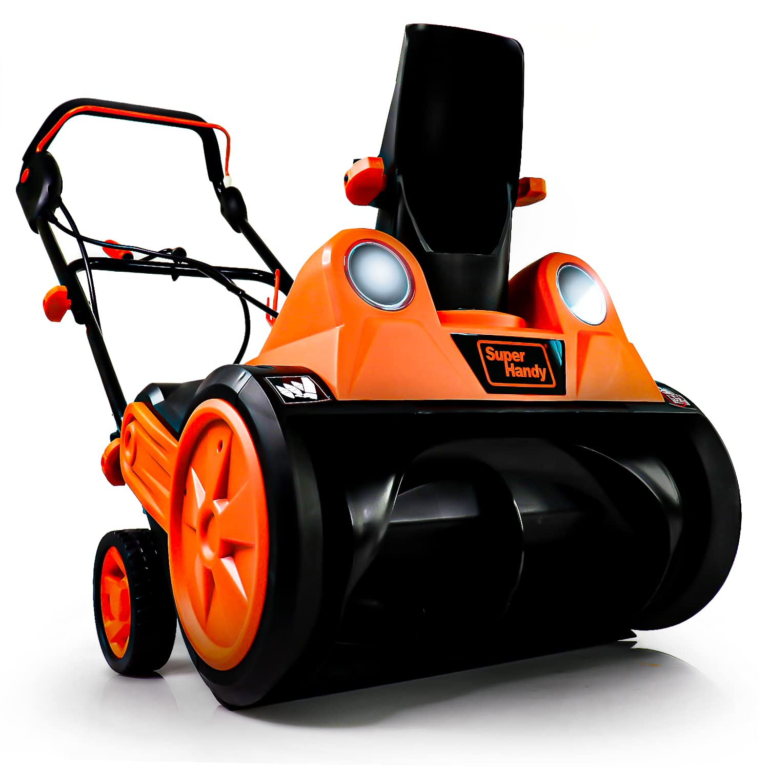 SuperHandy Electric Snow Thrower Walk-Behind Blower 15A 18 x10 Inch & Cord Reel 12AWG x 50' Feet [Bundle Deal]