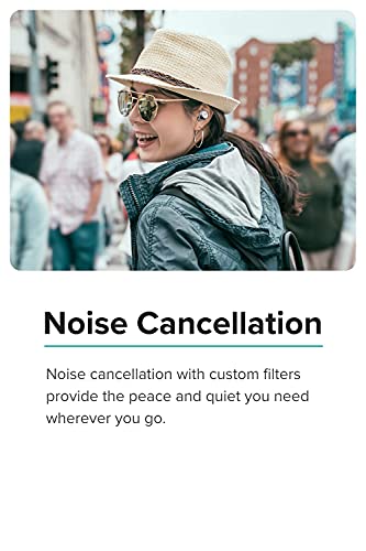 Cleer Audio, Roam NC Wireless Bluetooth Noise Cancelling Earbuds with Long Lasting Battery Life, Sweat Proof and Water Resistant, Touch Controls, Ambient Mode Music and Calls, Black
