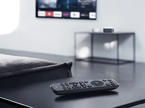 One For All Streamer Remote – Universal Remote Control for up to 3 Devices Infrared Controlled Streamer Boxes TVs and Sound bar – Learning Feature - Backlit Keys - Black – URC7935