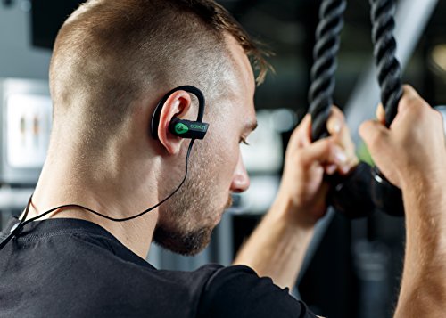 Edelin Bluetooth Headphones - Wireless Earbuds with Mic HD Stereo Noise Cancelling Waterproof IPX7 for Sport Running Gym - Earphones Compatible iPhone 8 X Samsung Galaxy S9 Android iOS - Headset