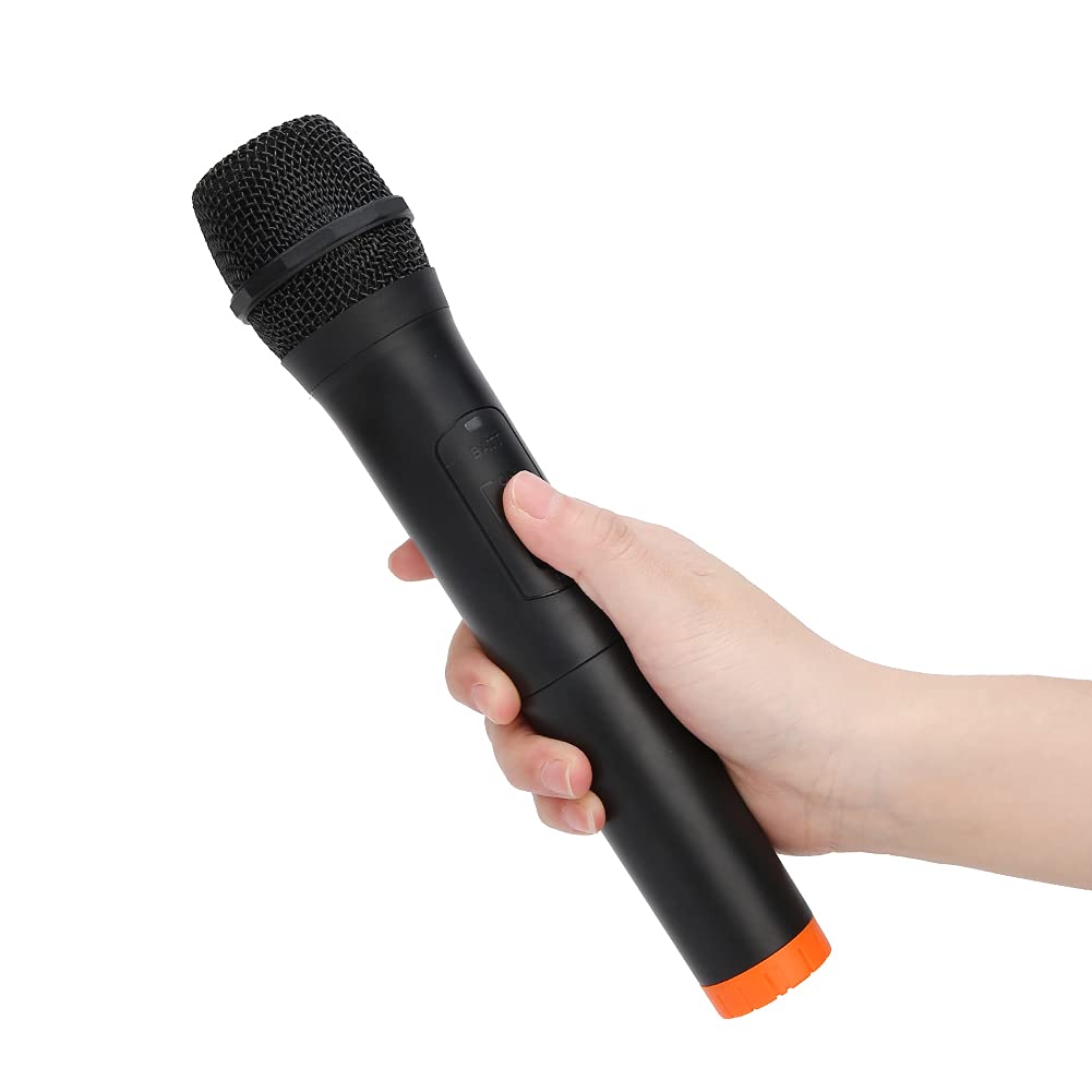 Microphone, VHF Handheld Cordless Dynamic Mic System with USB Receiver for Karaoke Wedding Party Singing Classroom