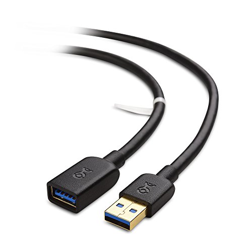Cable Matters Long USB to USB Extension Cable 10 ft (USB 3.0 Extension Cable/USB Extender) in Black for Webcam, VR Headset, Printer, Hard Drive and More - 10 Feet