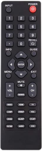 Universal for All Dynex TV Remote, Compatible with Dynex DX-RC02A-12 DX-RC01A-12 DX-RC01A-13 DX-RC03A-13 RC-201-0B RC-701-0A RC-801-0A ZRC400 - No Setup Required