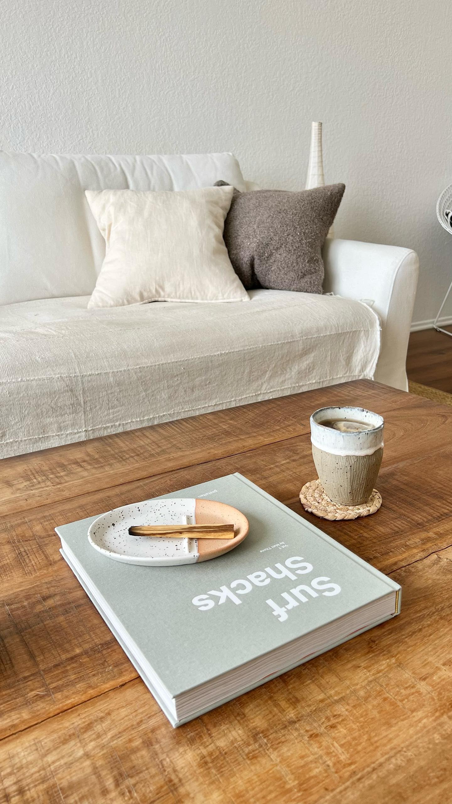 Bursera Terracotta Plate, Tree Planted with Every Order, Oval Smudging Plate for White Sage, Palo Santo Sticks, Decorative Plate, Smudge and Jewelry Plate