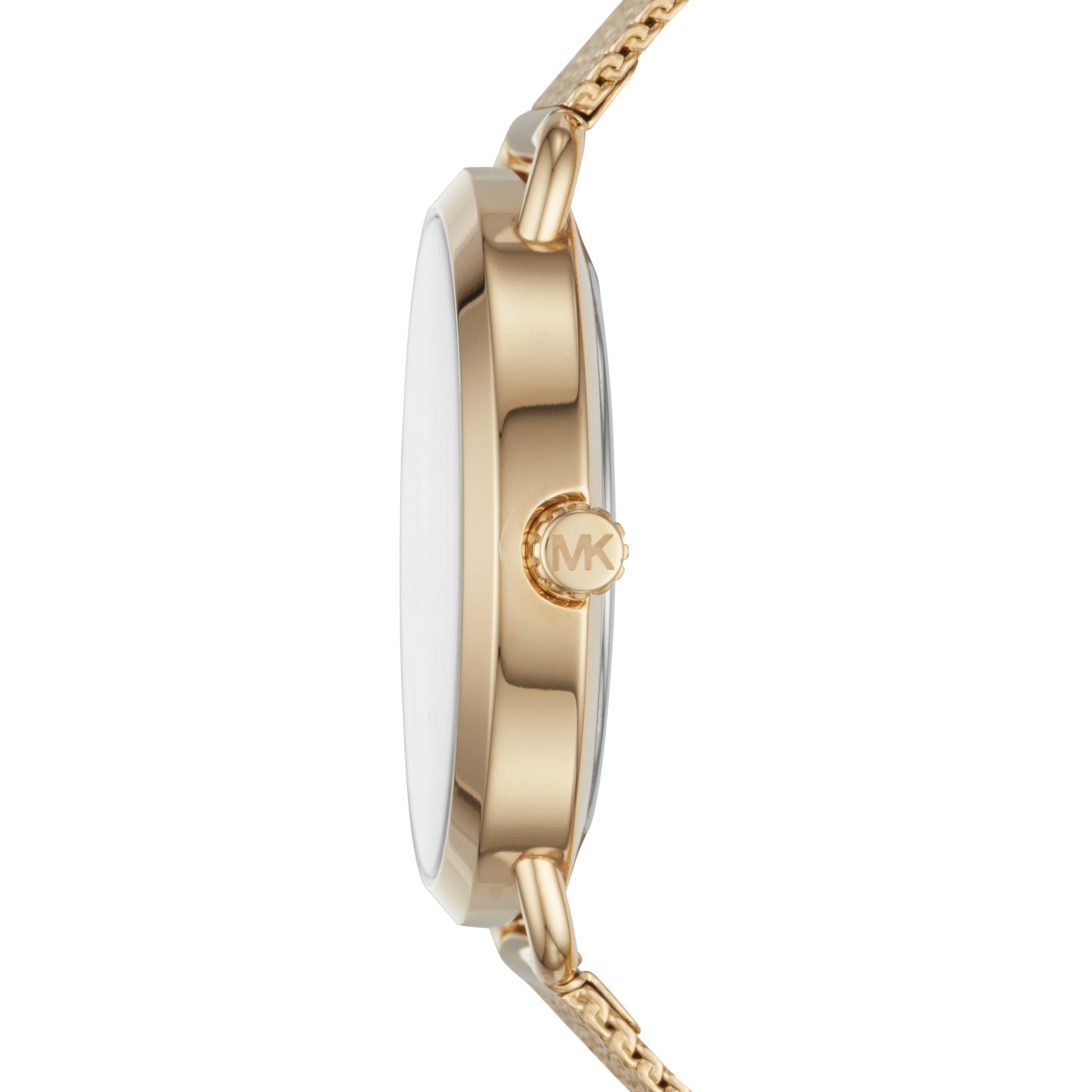 Michael Kors Portia Three-Hand Gold-Tone Stainless Steel Mesh Women's Watch (Model: MK3844)