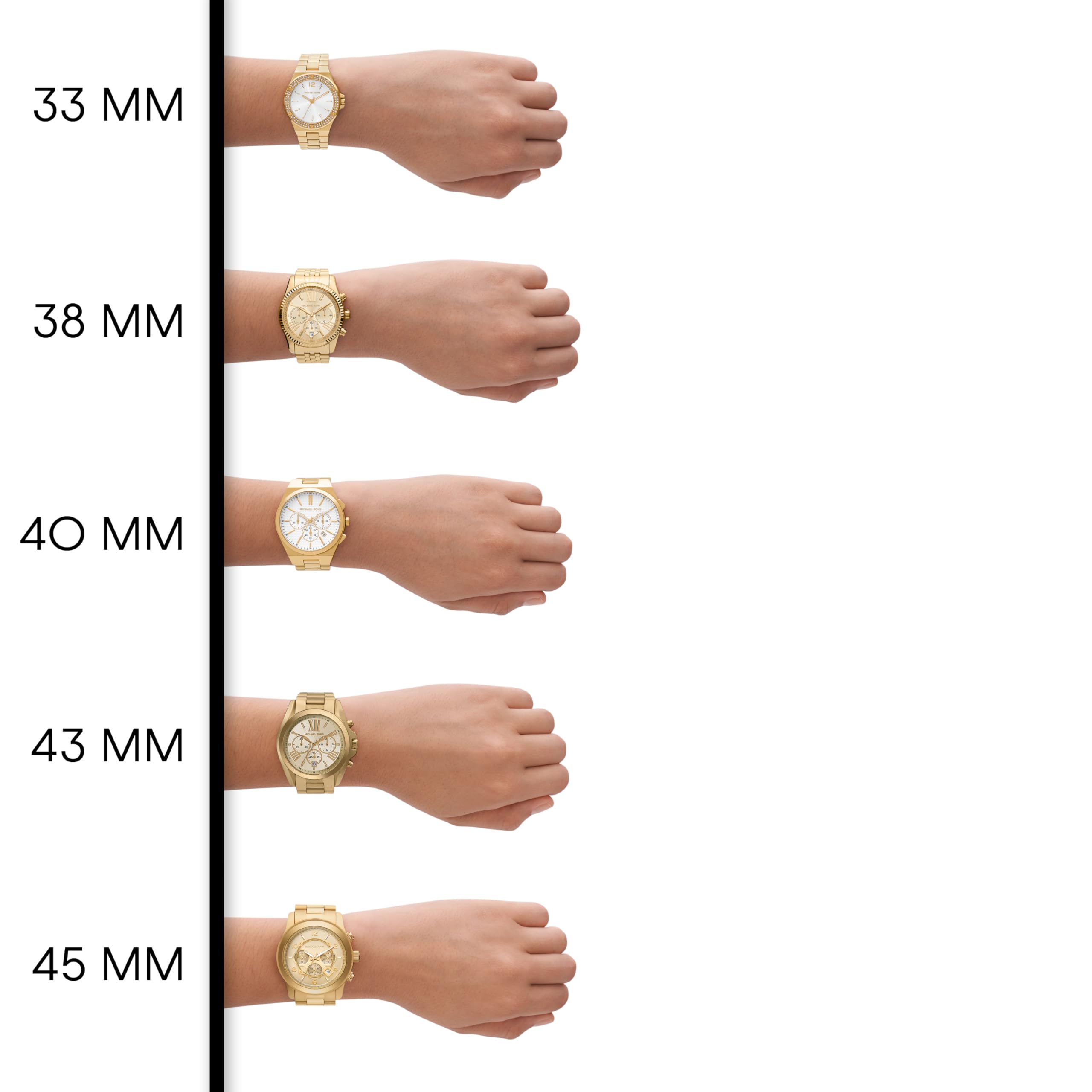 Michael Kors Portia Three-Hand Gold-Tone Stainless Steel Mesh Women's Watch (Model: MK3844)