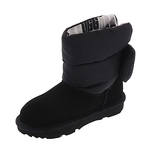 UGG Unisex-Child Bailey Bow Maxi Boot, Black, 2 Big Kid