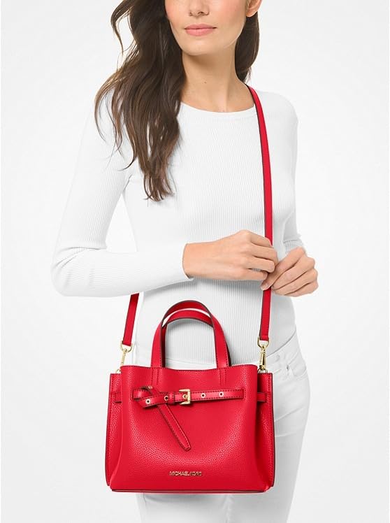 Michael Kors Emilia Small Logo Satchel (Dk Sangria)