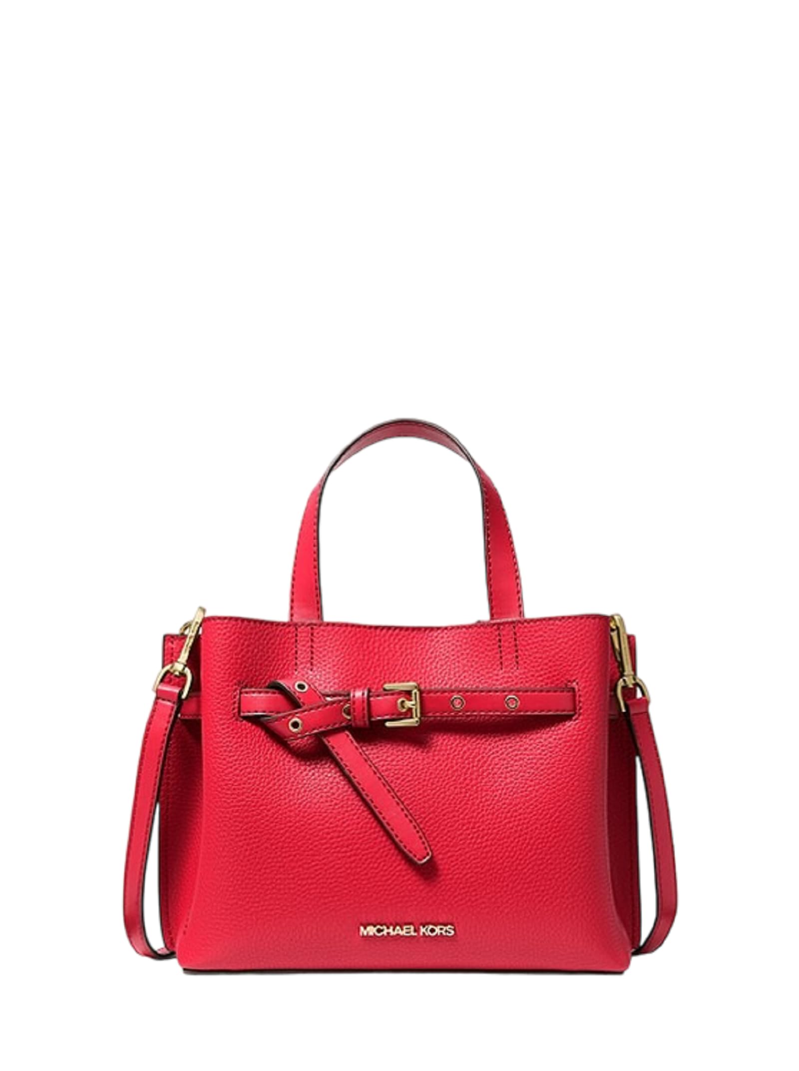 Michael Kors Emilia Small Logo Satchel (Dk Sangria)