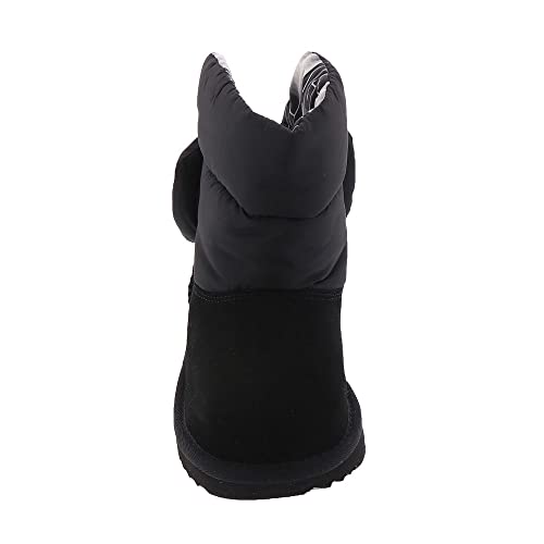 UGG Unisex-Child Bailey Bow Maxi Boot, Black, 2 Big Kid