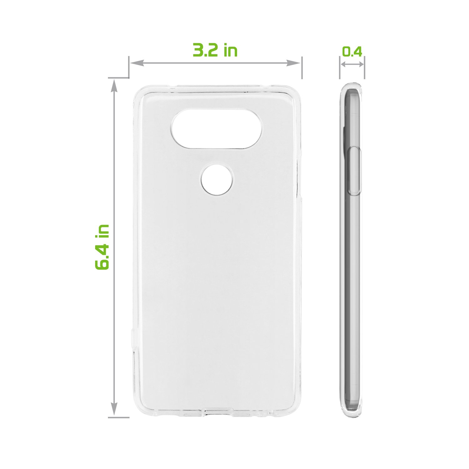 LG V20 Case, Cellet Slim Flexi Cell Phone Case for The LG V20-Clear-Retail Packaging